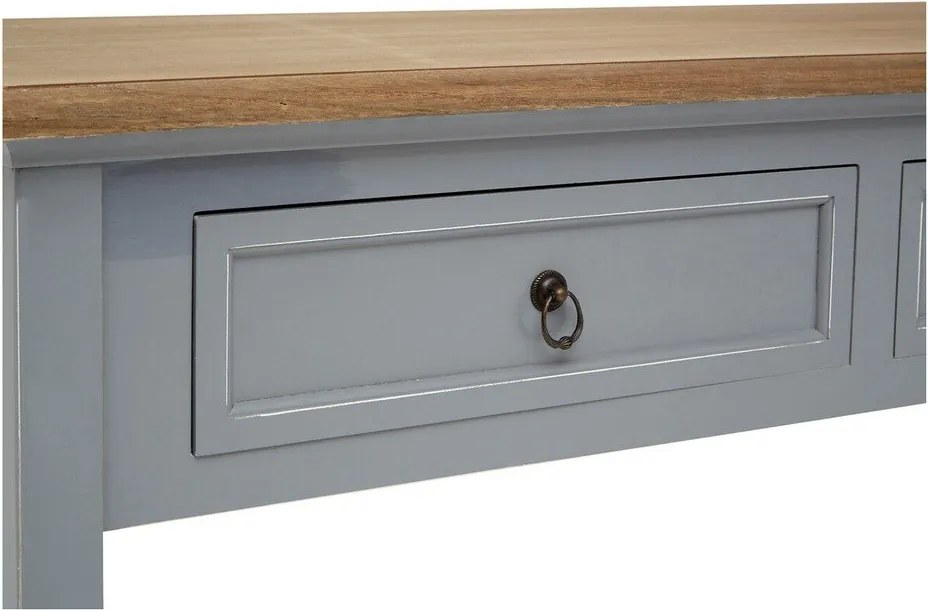 Šedý konzolový stolek z masivu pavlovnie 34,5x99 cm Henley – Premier Housewares