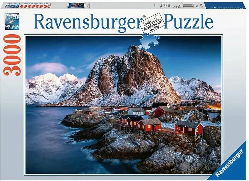 Ravensburger puzzle hamnoy, lofoty 3000 dílků