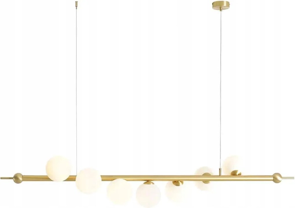 Závěsná lampa Wave 7 Brass 1115T40 Aldex