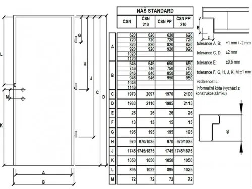 Doornite - Interiérové dveře Plné hladké CPL Standard/Buk 105751