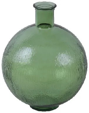 San Miguel VIDRIOS SAN MIGUEL !RECYCLED GLASS! Váza z recyklovaného skla "ARTEMIS", 42 cm, zelená