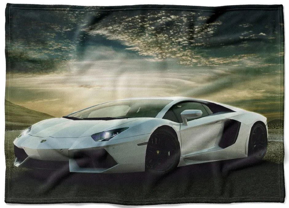 IMPAR Fleecová deka Lamborghini 150x120 cm (Rozměr : 200 x 140 cm, Podšití beránkem: NE)
