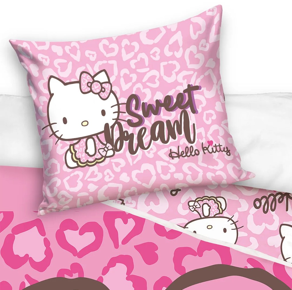 Dětské povlečení Hello Kitty Růžová Pohádka
