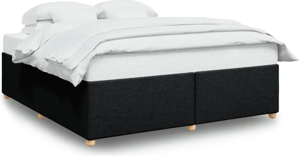 Rám postele bez matrace černý 180 x 200 cm textil 3284752