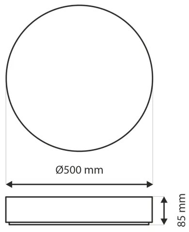 LED Stmívatelné stropní svítidlo EBRO LED/36W/230V 2700-6500K + dálkové ovládání