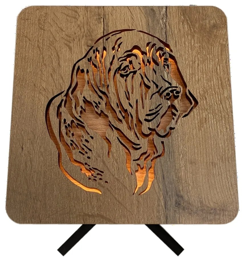 Li-Go "Baset" lampa 19x19cm provedení povrchu: ořech