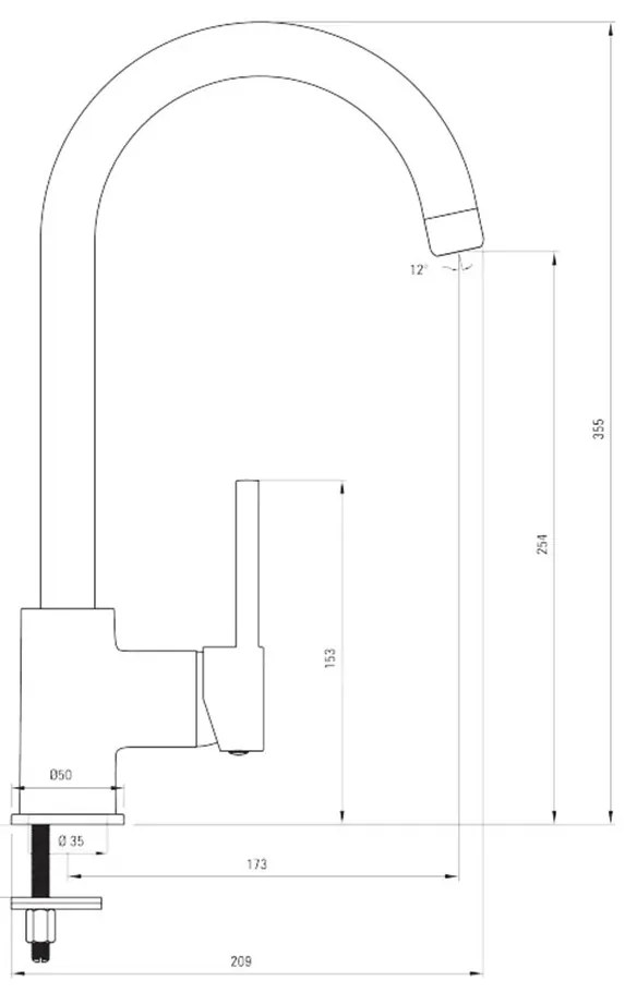 Deante Dřezová baterie Wasabi - BEW 262M