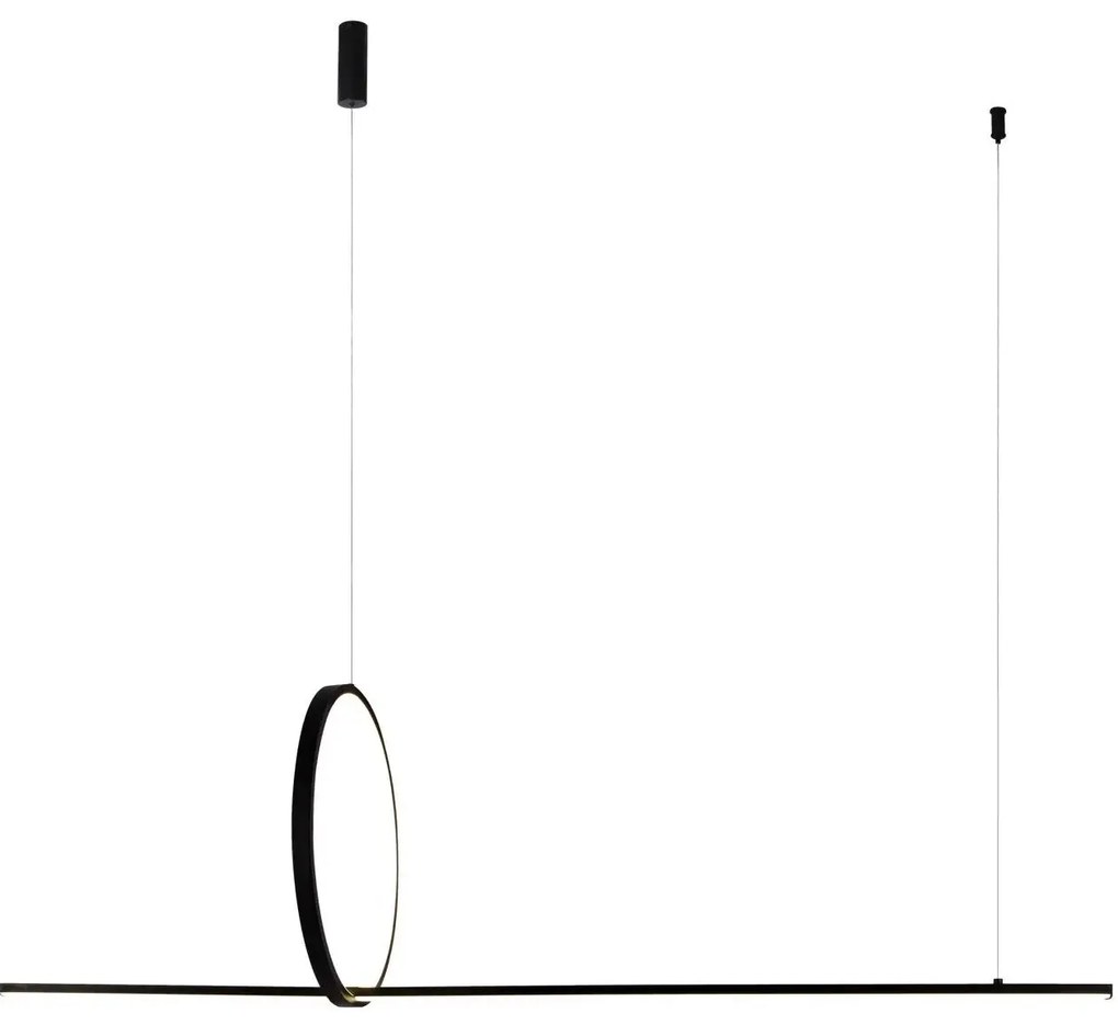 LED moderní lustr Pelle-3 stmívatelná černá