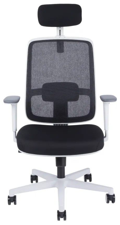 Kancelářská ergonomická židle Office Pro CANTO W — černá / bílá