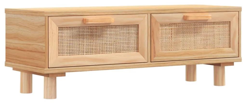 vidaXL Konferenční stolek hnědý 80x40x30 cm kompozitní a borové dřevo