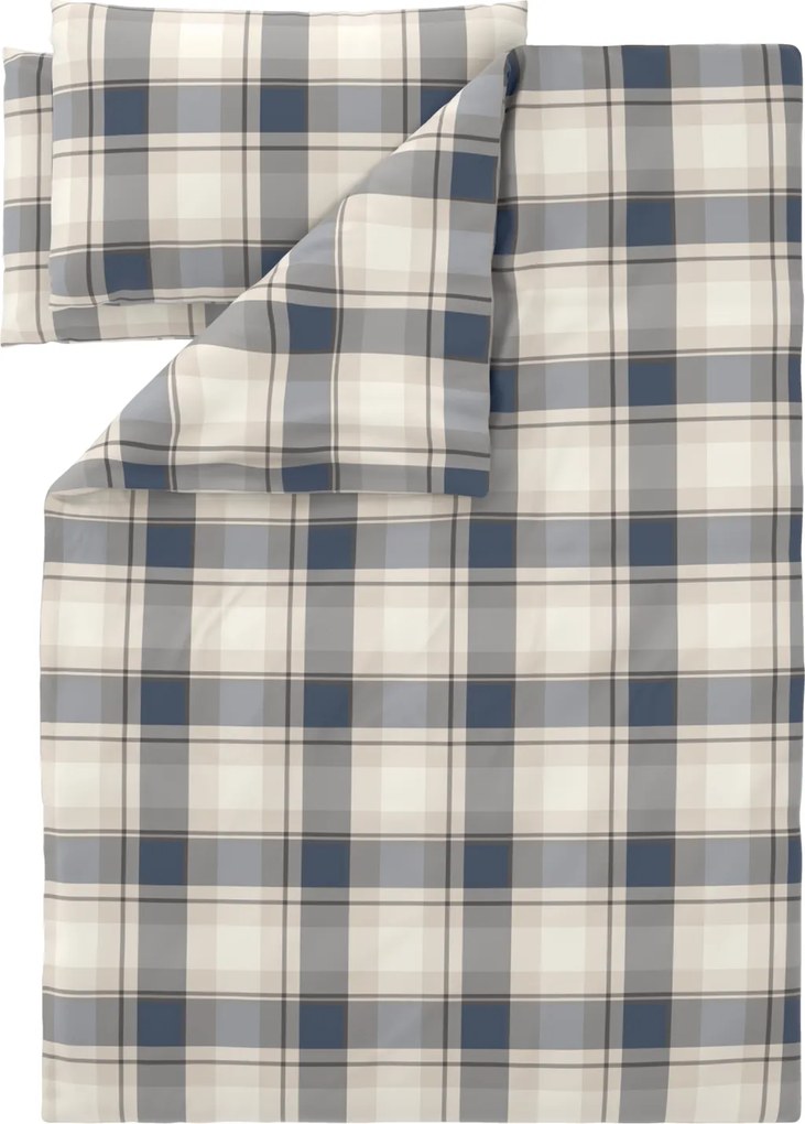 Livarno® Oboustranné jemné flanelové povlečení / jemné flanelové povlečení, 260 x 220 cm (modrá)