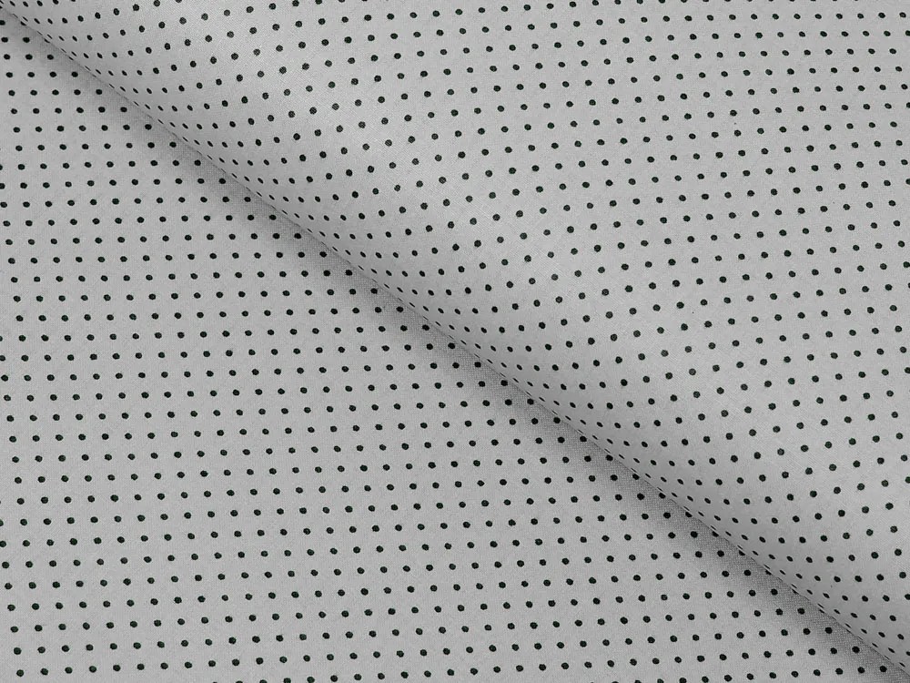 Biante Bavlněný povlak na polštář s lemem Sandra SA-312 Šedé puntíky na světle šedém 40 x 60 cm