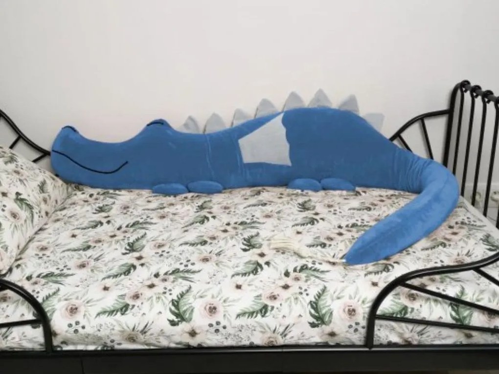Minky mantinel do dětské postele DRÁČEK Zvolte barvu: Modrá