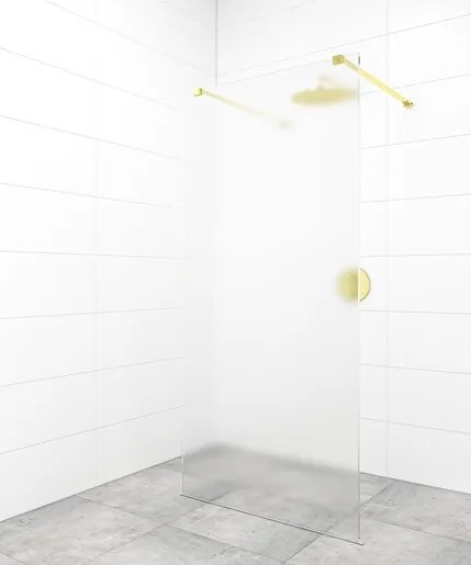 Sprchová zástěna Walk-in 80 cm SAT v barvě profilu zlatá SATBWI80MSZAVZ