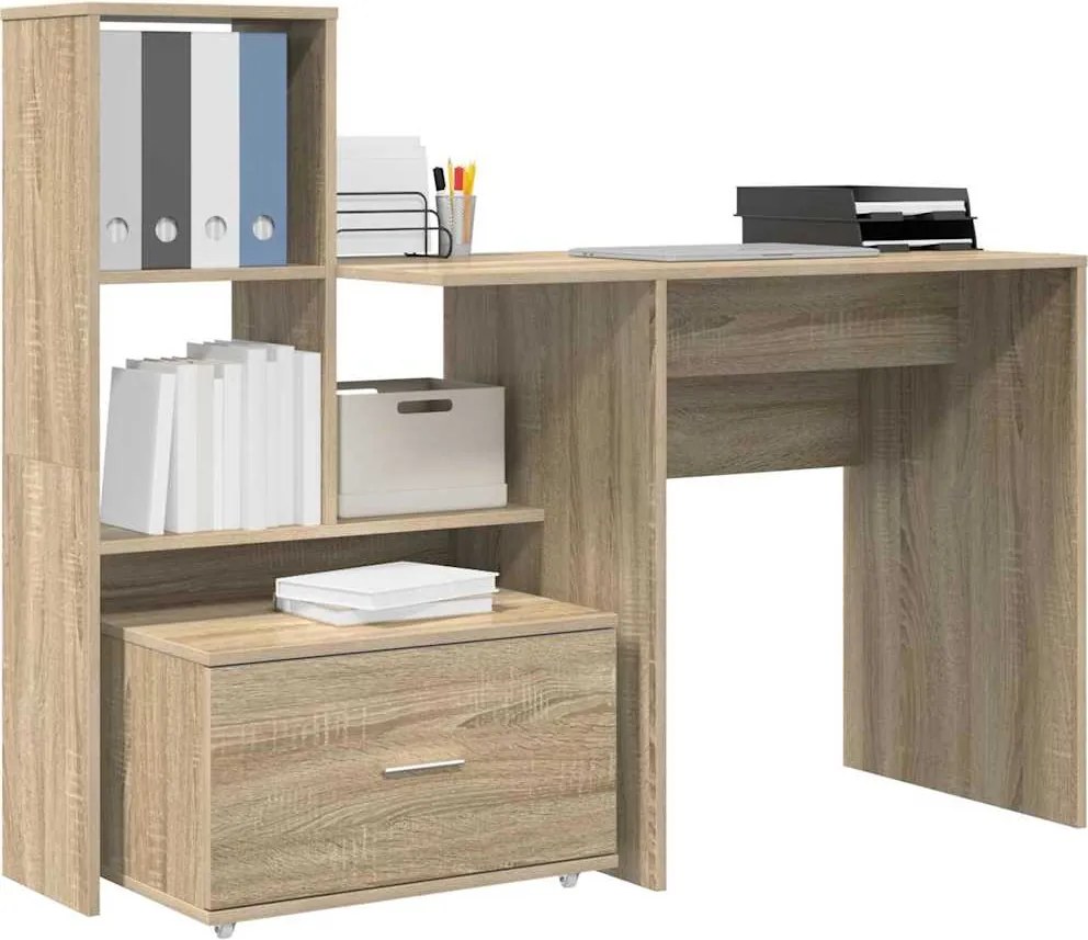 Stůl Sonoma dub Kompozitní dřevo 131,5 x 50 x 106,5 cm 3337267