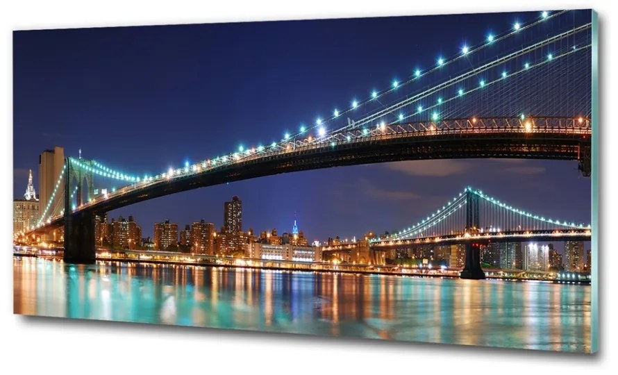 Wallmuralia Foto obraz skleněný horizontální Manhattan New York 100x50