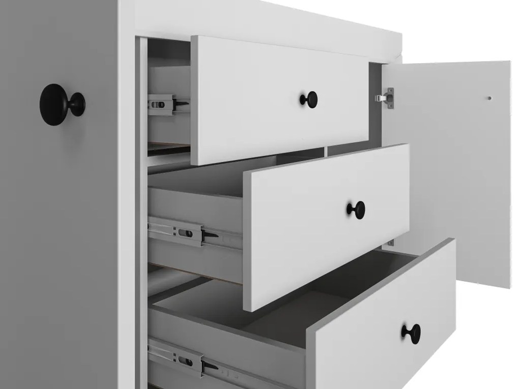 ML FURNITURE Komoda - TERNI 06, matná šedá