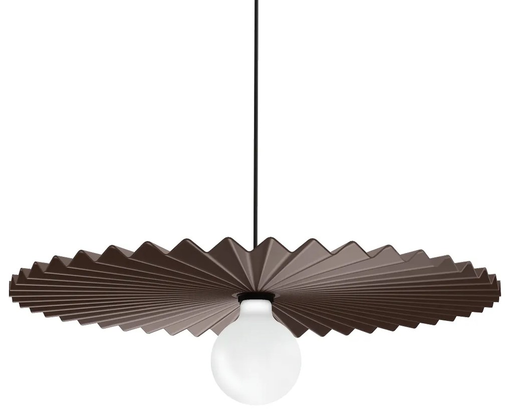 Linea Light CA021ADBEZZ Doge_P, moderní hnědé závěsné svítidlo, 1x22W E27, průměr 58,4cm