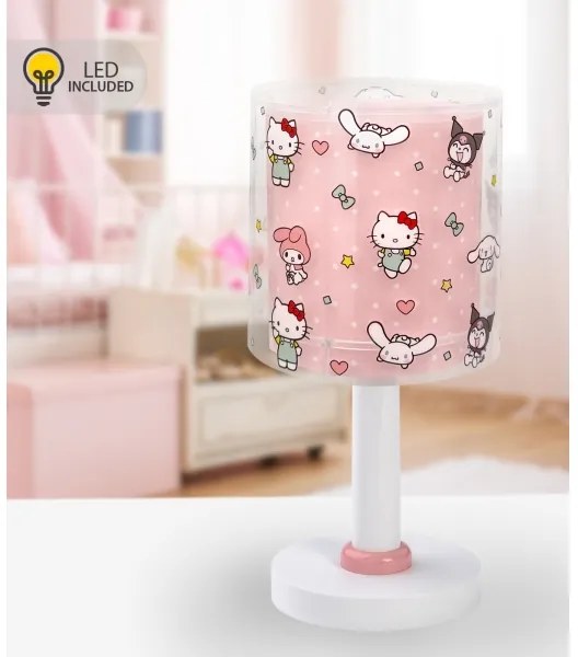 Dalber 41251 - LED Dětská lampička HELLO KITTY&FRIENDS 1xG4/4W/230V růžová