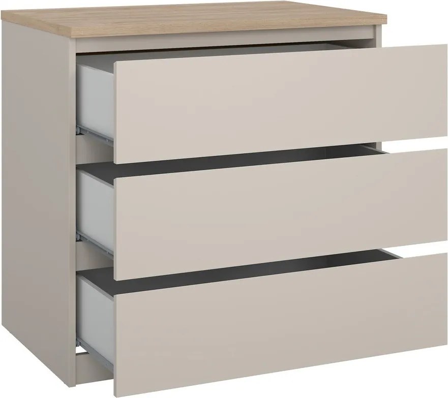 Krémová komoda 77x76x50 cm Naia – Tvilum