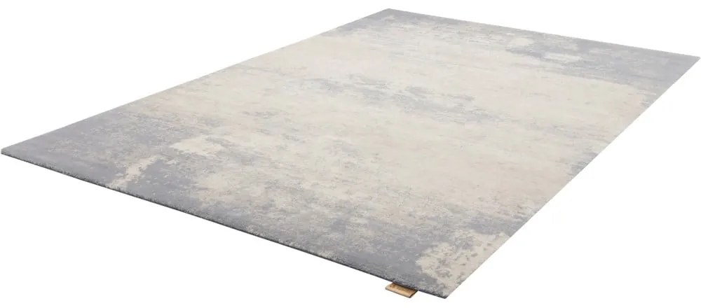 Krémovo-šedý vlněný koberec 200x300 cm Bran – Agnella