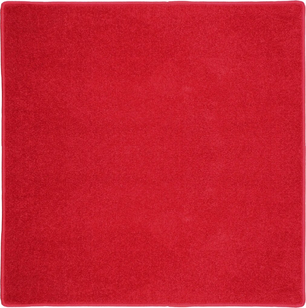 Spoltex, AKCE: 250x250 cm Kusový koberec Eton červený 15 čtverec, červená, obývací pokoj