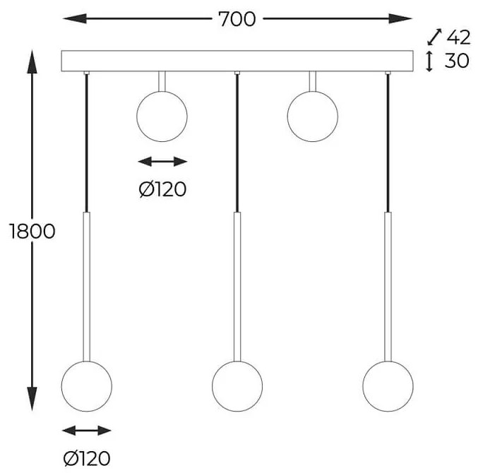 Ali 5641, závěsné svítidlo Zuma Line