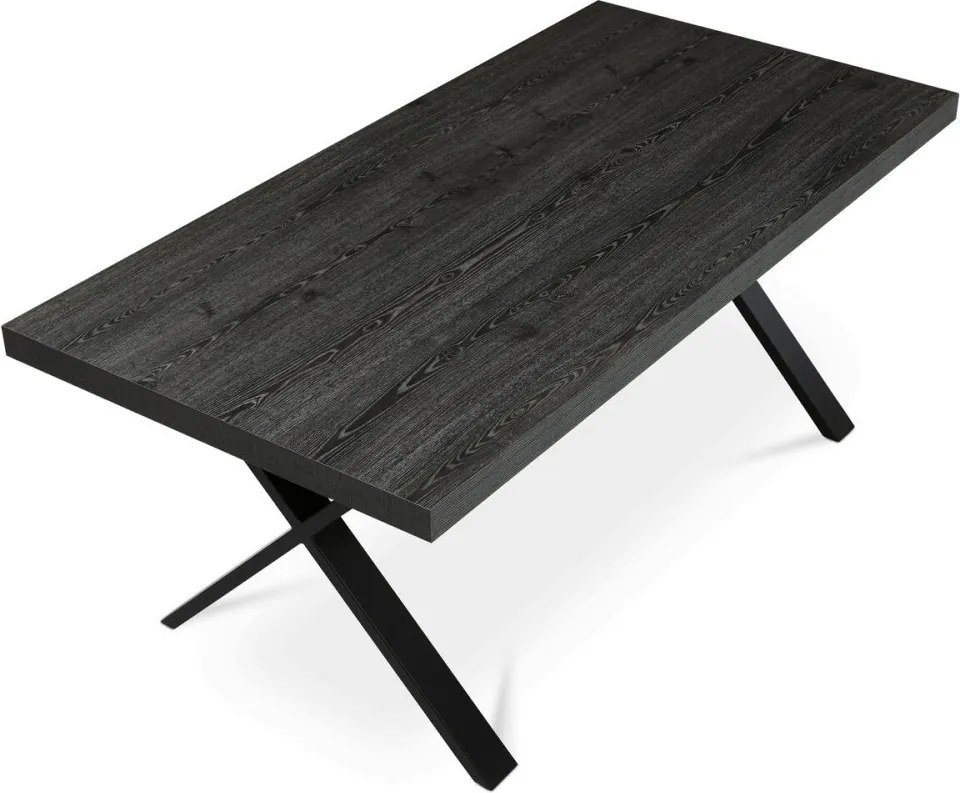 Jídelní stůl HT-R5316 GREY, lamino, šedý dub (180 x 90) cm