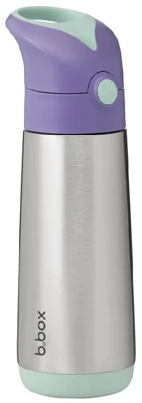 B.box Termoska na pití s brčkem 500 ml Lilac pop