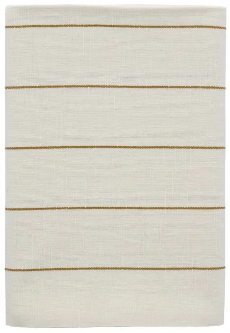 Södahl Kuchyňský ubrus 140x270 Line Offwhite/Gold