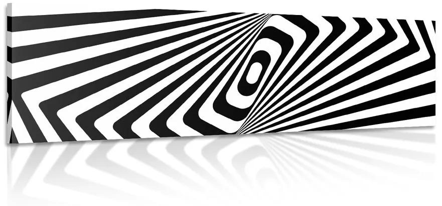 Obraz černobílá iluze Varianta: 120x40