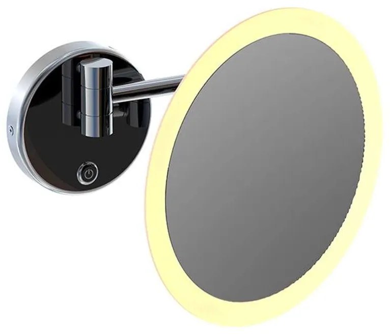 Steinberg 650 - Kosmetické nástěnné zrcátko s LED osvětlením, chrom 650 9030