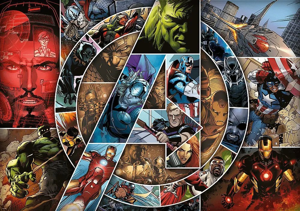 Trefl puzzle marvel avengers: hrdinové 1000 dílků