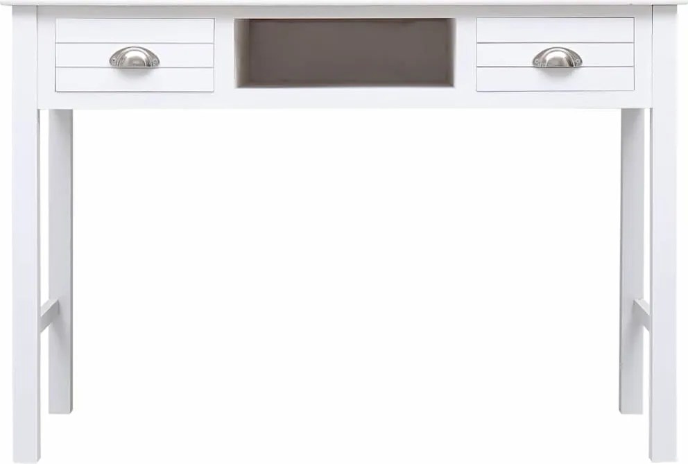 Psací stůl bílý 110 x 45 x 76 cm dřevo 284155