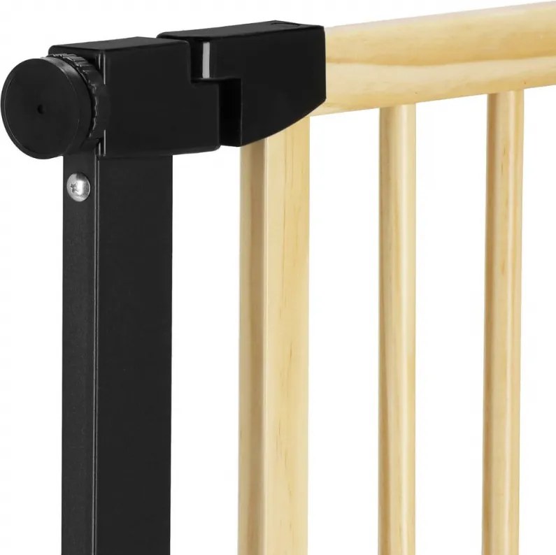 Bezpečnostní zábrana 75-110 cm SPRINGOS BABYLOCK hnědá/černá