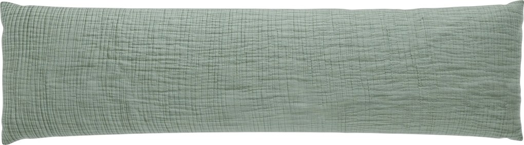Livarno® Mušelínový potah na polštář pro spánek na boku, 40 x 145 cm (zelená)