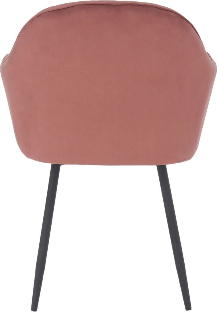 Designové křeslo, růžovohnědou Velvet látka, ZIRKON