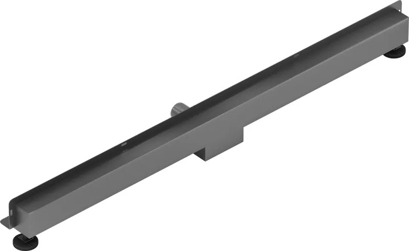 Mexen Flat Wall, sprchový žlab na zeď 2v1, 120 cm, broušený grafit, 1E30120