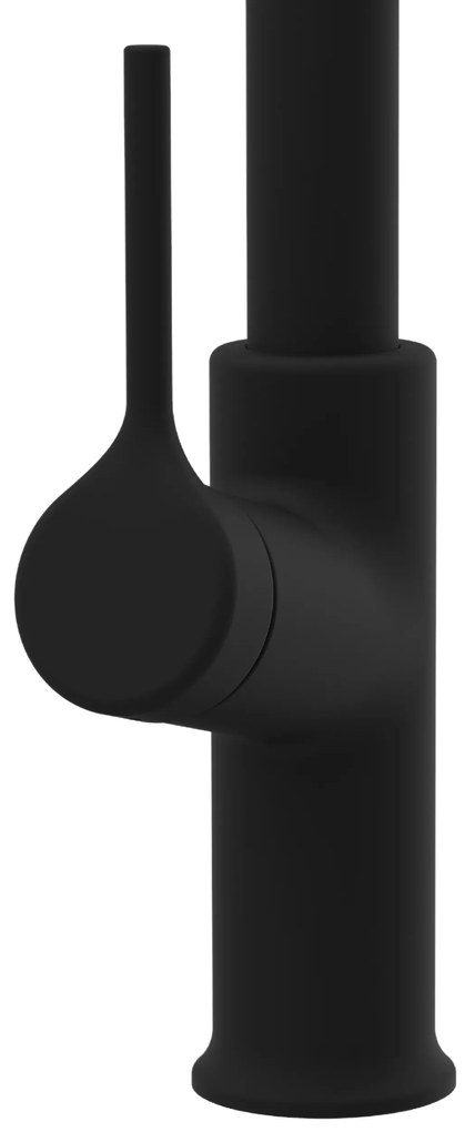 Invena Farsala, dřezová baterie s výsuvnou 2-funkční výlevkou h-433, černá matná, INV-BZ-40-U04-S