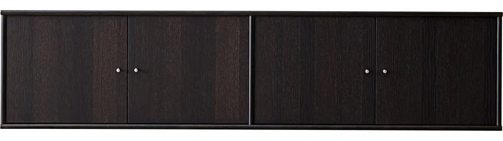 Tmavě hnědá nízká komoda v dekoru dubu 176x42 cm Mistral - Hammel Furniture