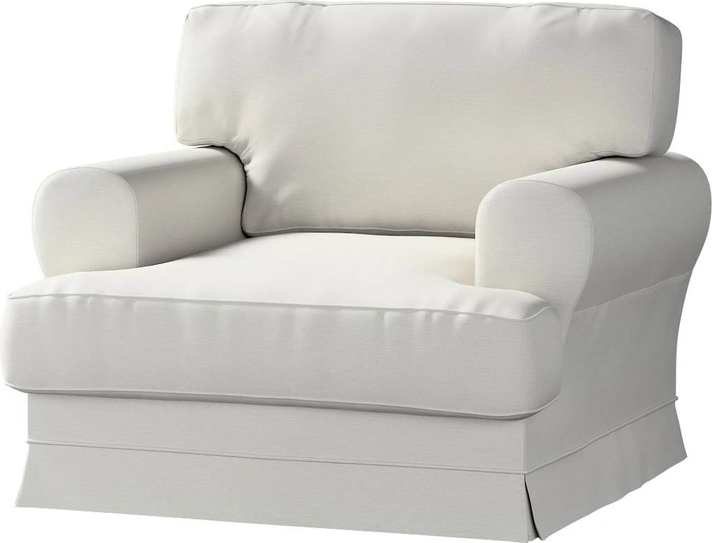Potah na křeslo IKEA Ekeskog barva šedá látka lesklé, pletený vzor, sametová