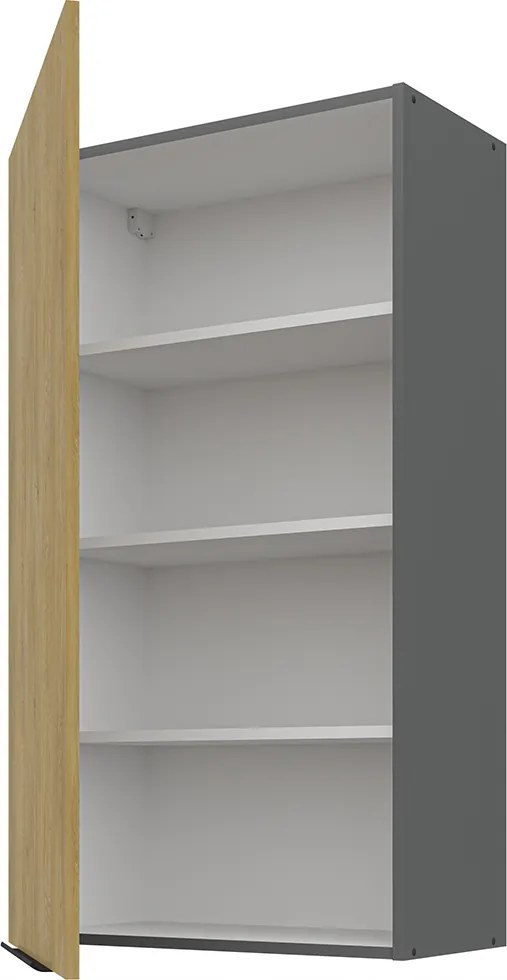 CREMONA ac | horní skříňka 60 G-108 1F policová | 60 cm | EXTRA VYSOKÁ | antracit/cremona