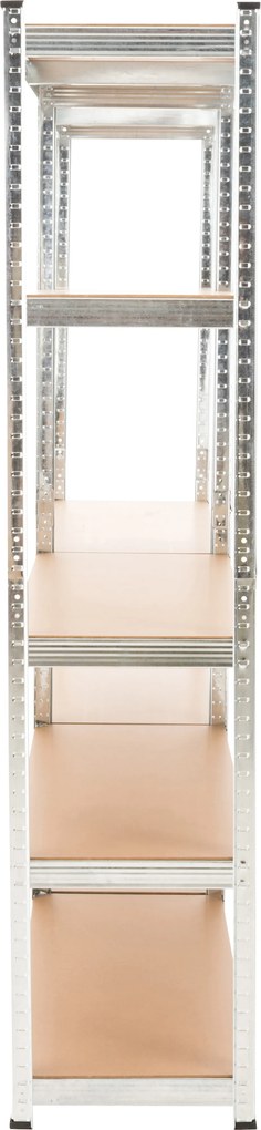 Sada 2 ks zásuvný regál G 90x40x180 cm – stříbrná