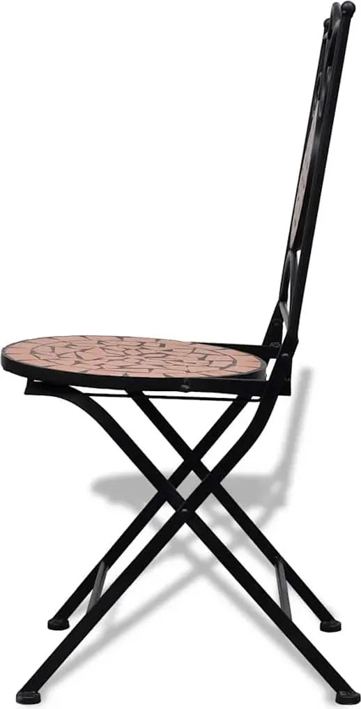 3dílný bistro set mozaikový keramický terakota 271770
