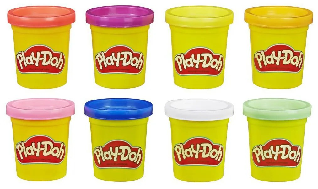 Hasbro Play Doh Balení 8 ks kelímků - Neonové