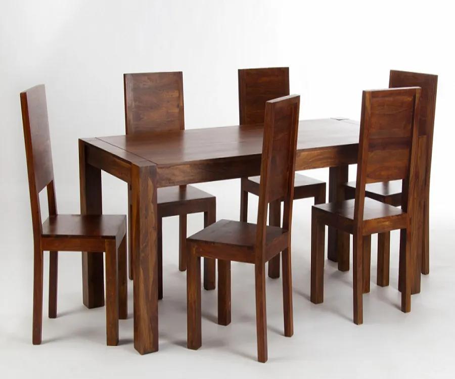 Furniture-nabytek - Jídelní set 140cm + 4 židle + 1 lavice - Kritartha