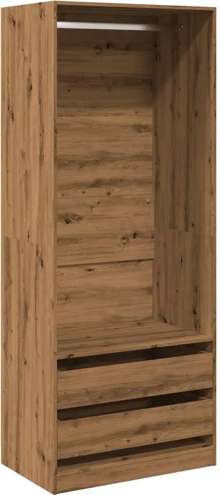 Šatní skříň dub artisan 80 x 50 x 200 cm kompozitní dřevo 3307755
