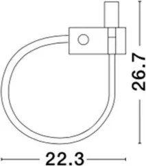 Nástěnné LED svítidlo NOVA LUCE GENEVA 3W 3000K 8126581