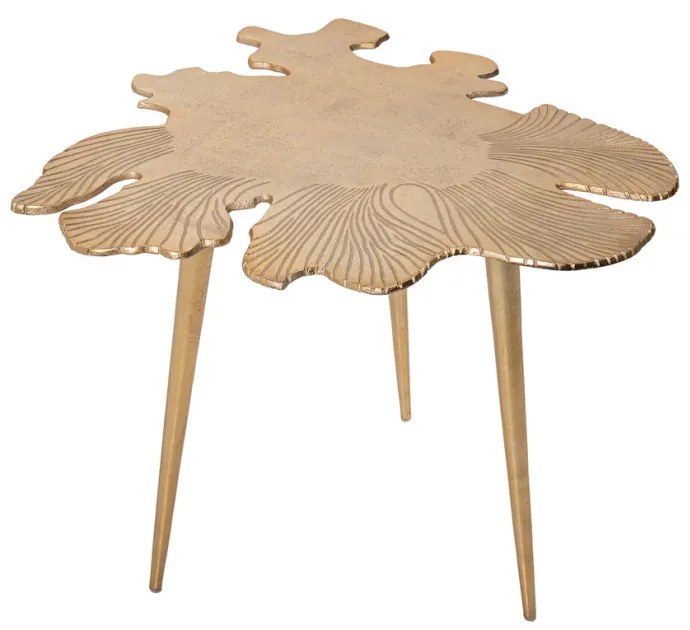 Massive home | Konferenční stolek LEAF 57 CM antik zlatý