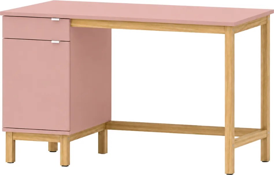 Psací stůl MODEL se šuplíkem a skříňkou do dětského pokoje Zvolte barvu: Bílá s bílým úchytem, Zvolte rozměr: 100x60 cm, Zvolte stranu: Levá